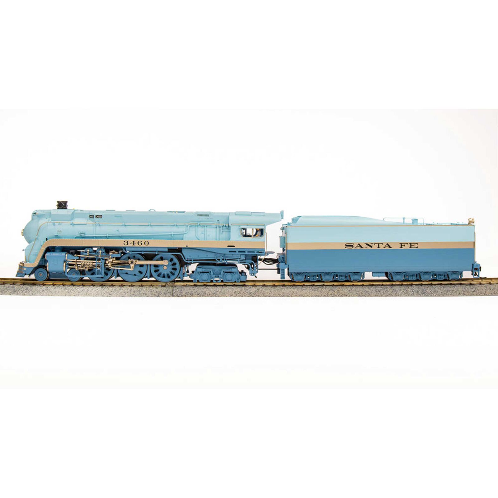 Broadway Limited Imports HO ATSF Blue Goose Locomotive, #3460, 1951 ...