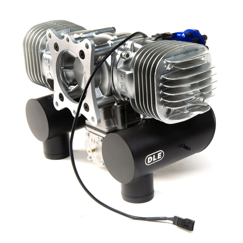 DLE Engines DLE-130cc Twin Gas Engine with Electric Ignition and ...