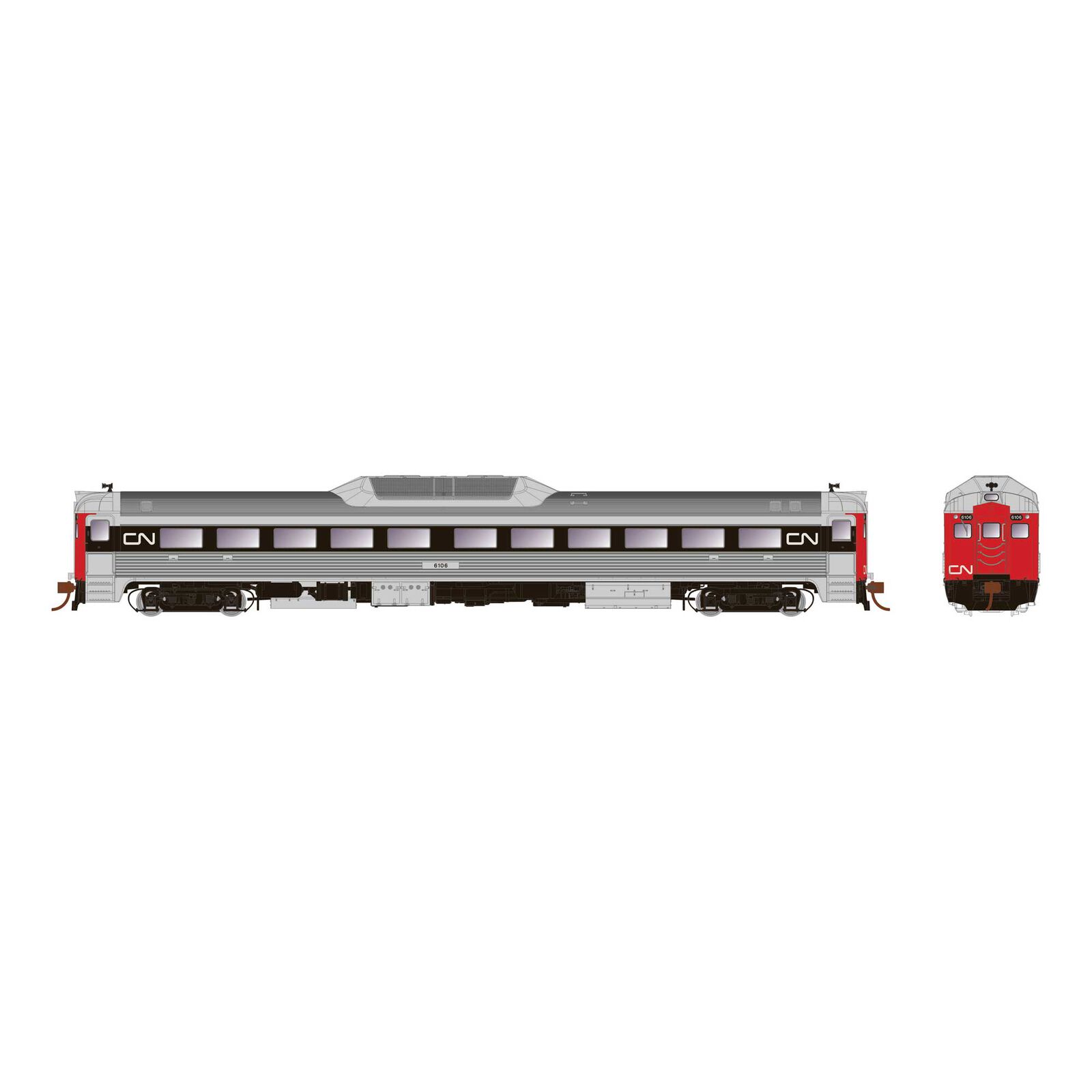 Rapido Trains Inc. HO Scale RDC-1 (DC/DCC/Sound), CN WN Ph2 #6106