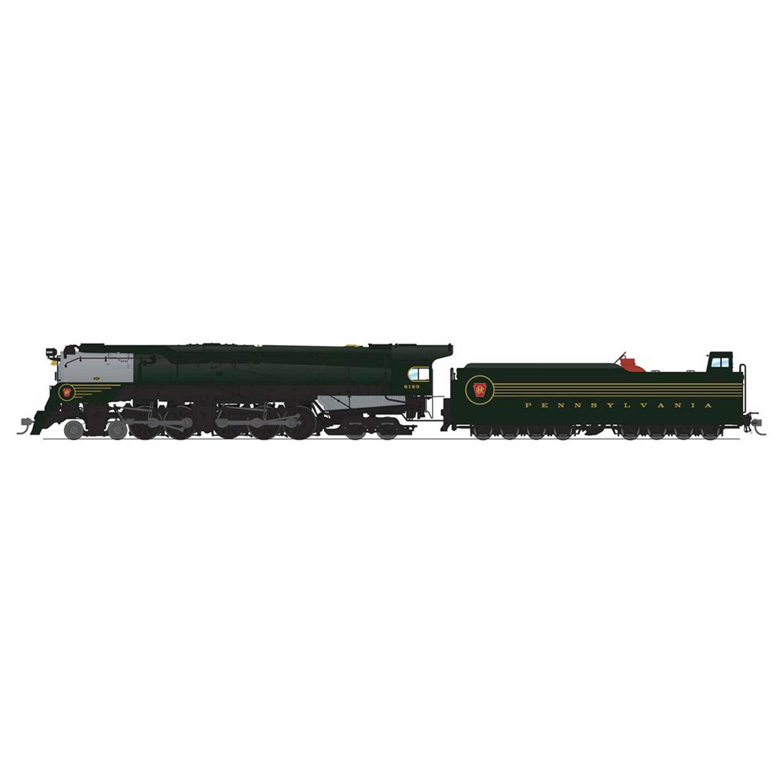 Broadway Limited Imports HO PRR Q2 Duple 4-4-6-4 Locomotive, #6190 ...