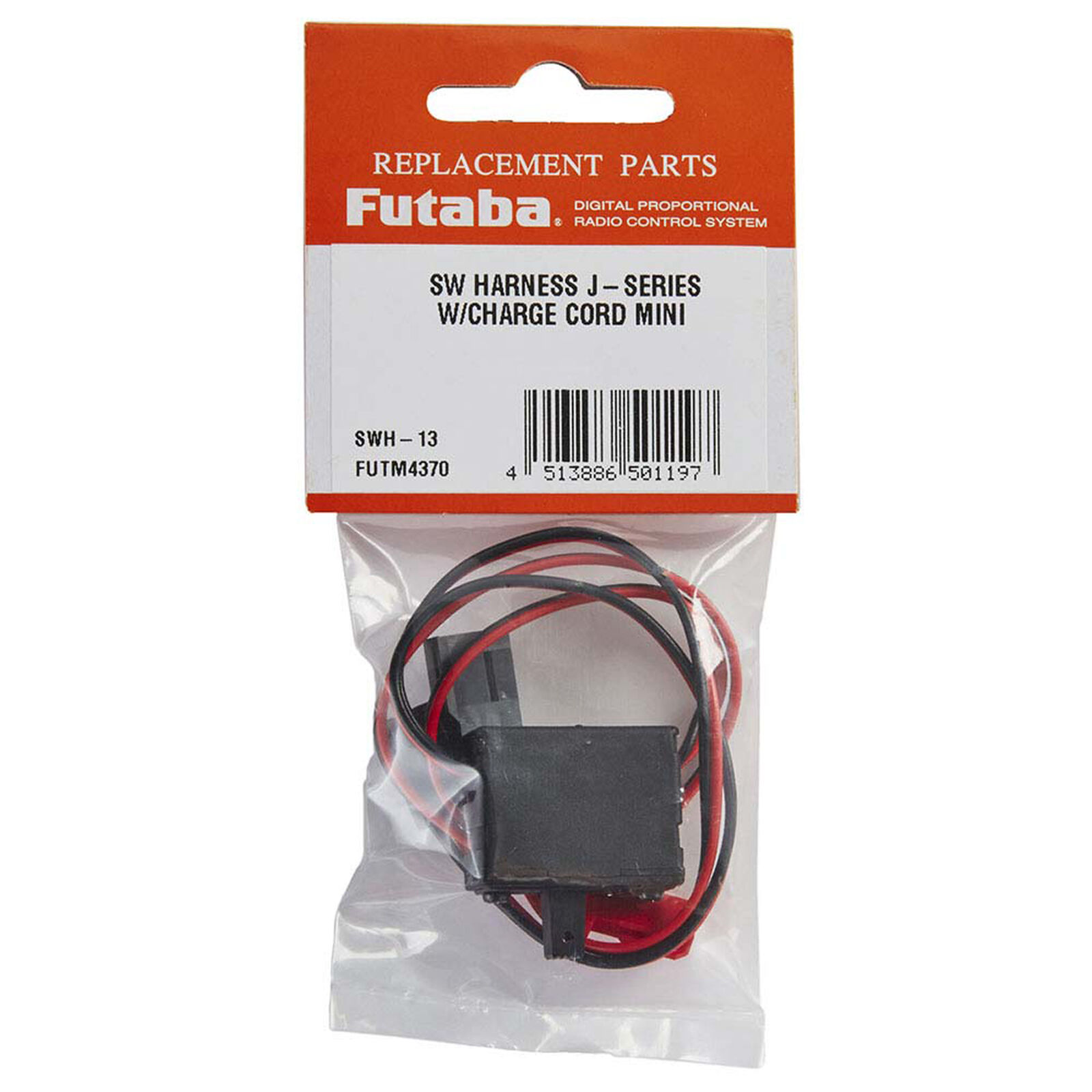 Futaba Systems SWH13 Switch Harness & Charge Cord Mini J
