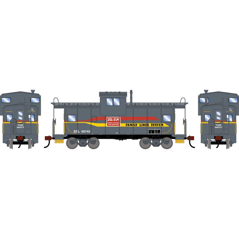 Athearn HO ATH Wide-Vision Caboose, SCL 'Family Lines' #05742 | Tower ...