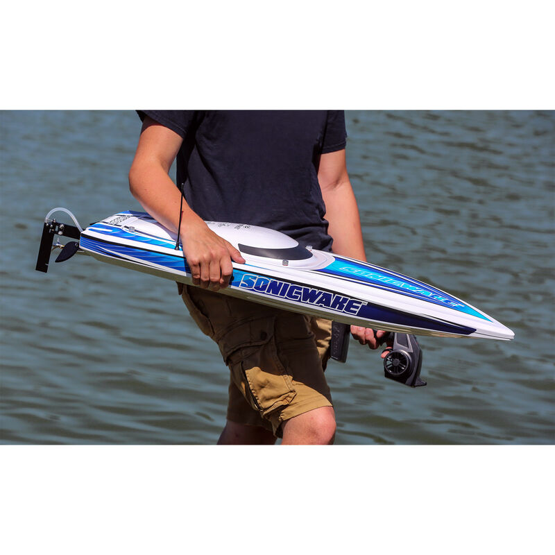 Pro Boat Sonicwake 36" Self-Righting Brushless Deep-V RTR, White ...