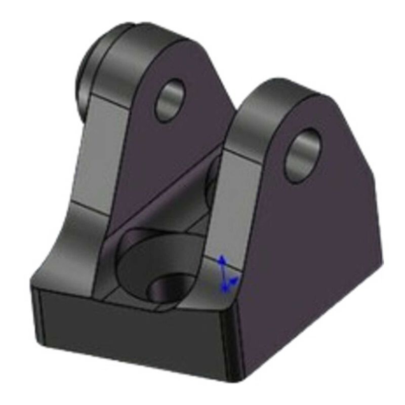 Hot Racing Aluminum Lower Link Mount : Mini LMT