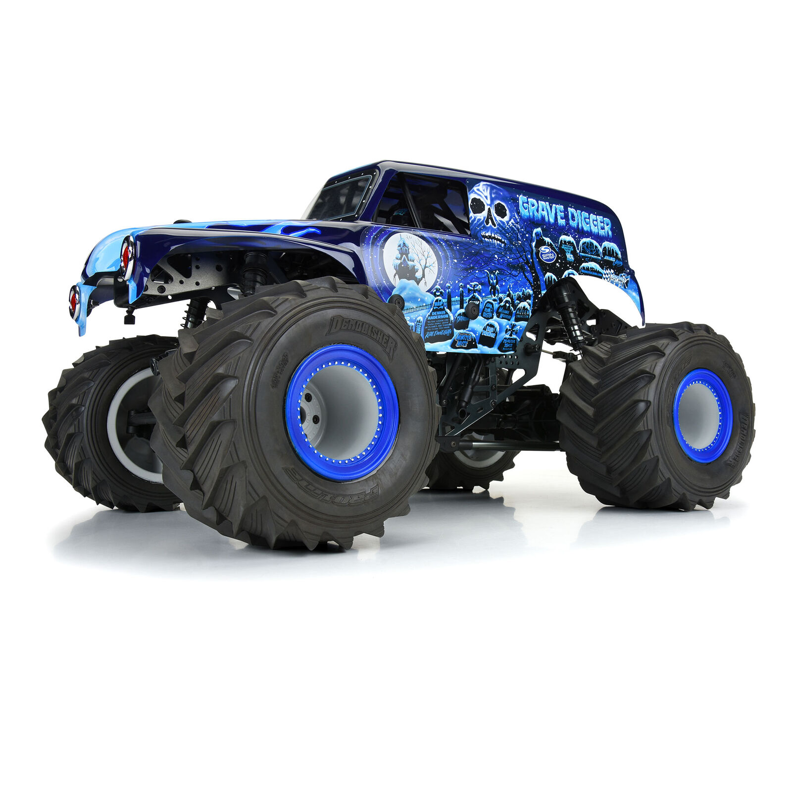 Pro-Line Racing 1/10 Grave Digger Ice (Blue) Painted Body Set: LMT ...
