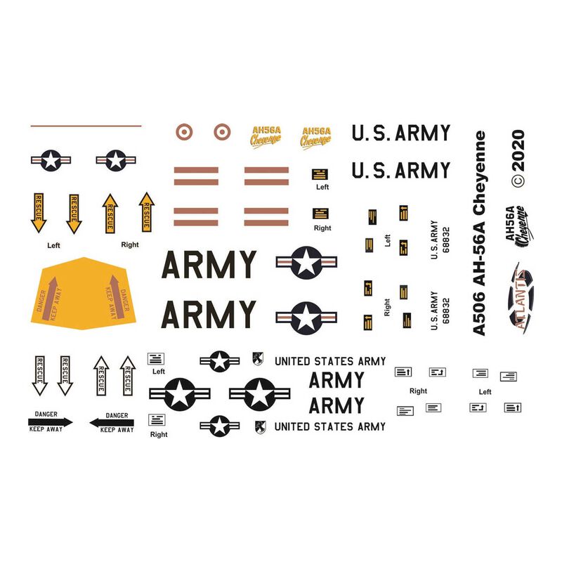 ATLANTIS TOY & HOBBY INC. 1/72 AH-56A Cheyenne Helicopter Model Kit ...