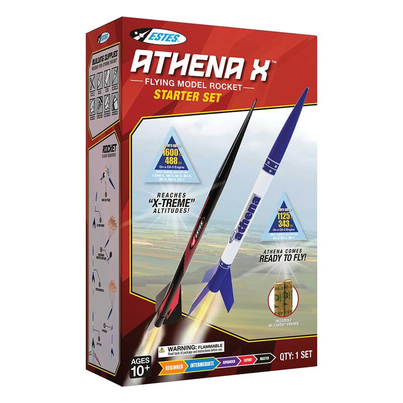 Estes Athena X Model Rocket Starter Set