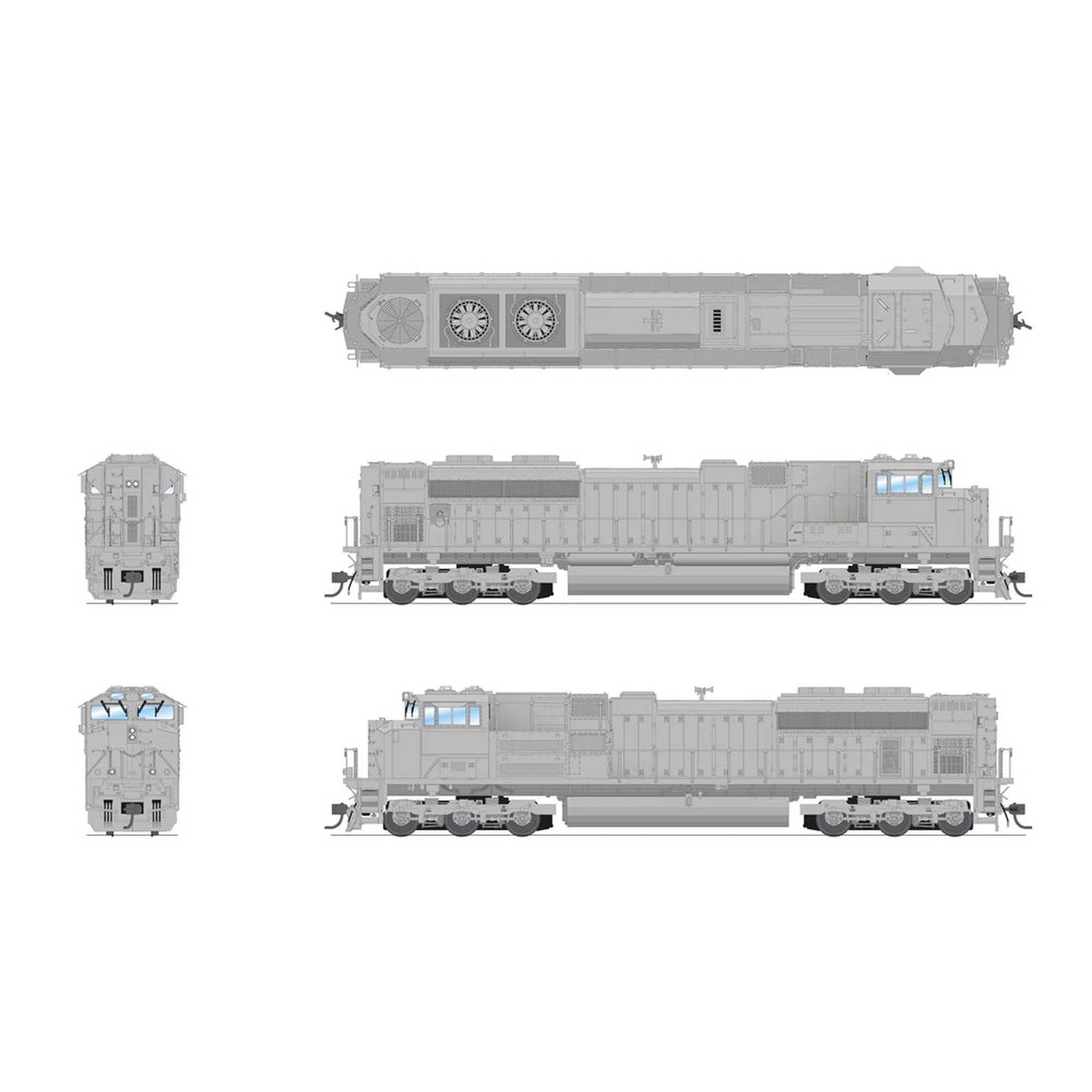 Broadway Limited Imports HO EMD SD70ACe Locomotive with DCC & Sound ...