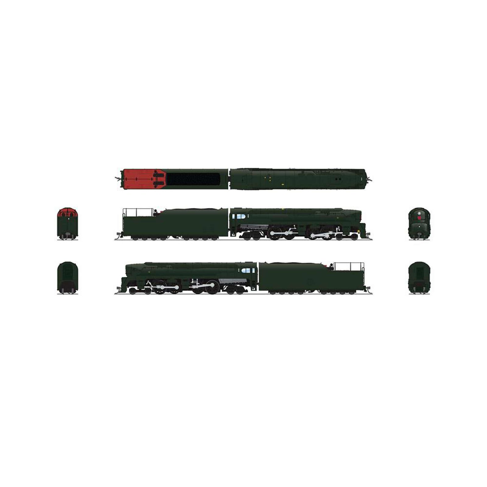 Broadway Limited Imports N PRR T1 Duplex Locomotive, Unlettered ...