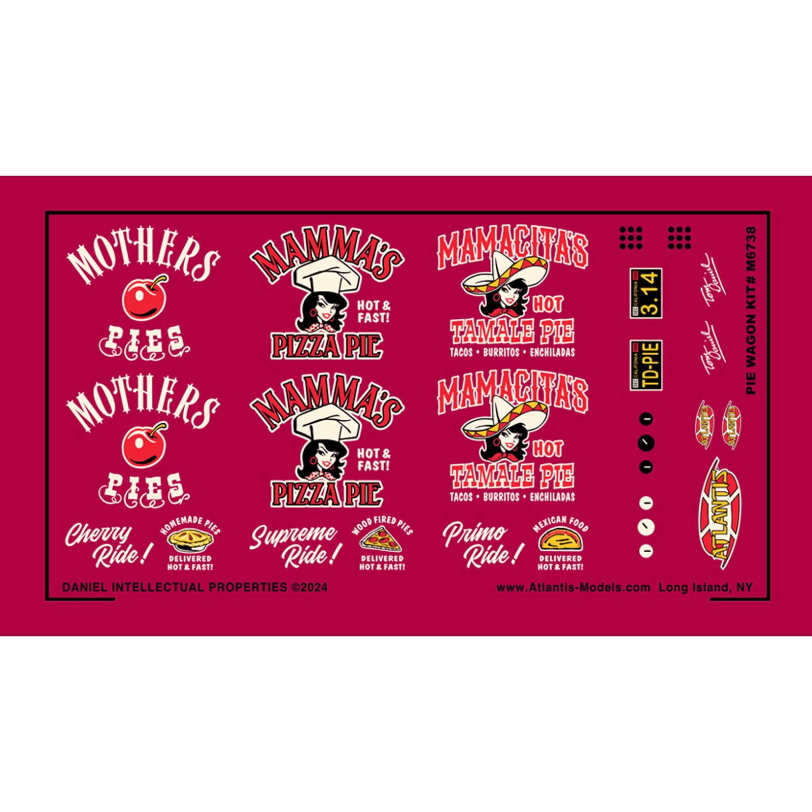 ATLANTIS TOY & HOBBY INC. 1/24 Tom Daniel's Pie Wagon Show Rod Model ...