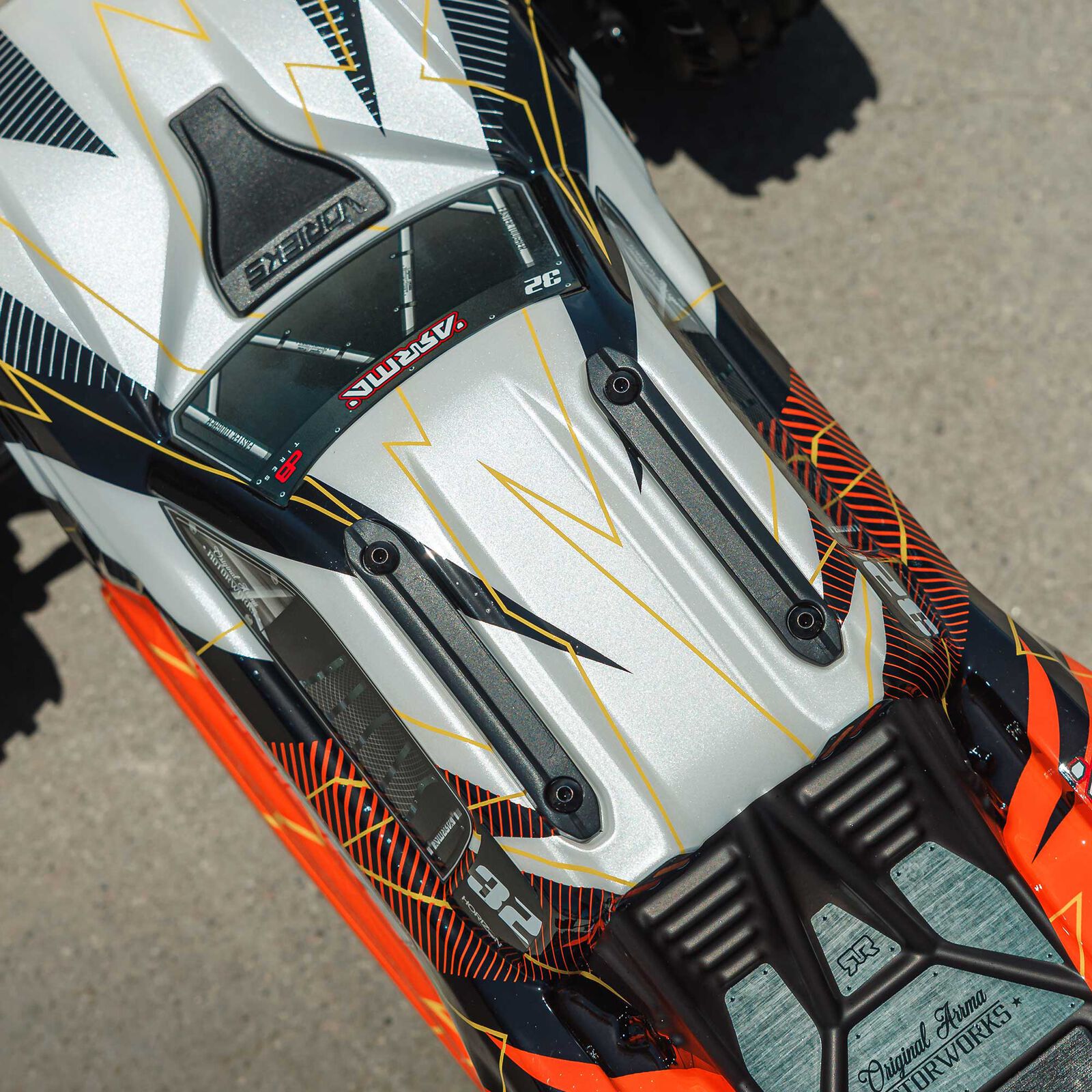 ARRMA 1/10 VORTEKS 2WD RTR Brushed Stadium Truck (Battery & Charger ...