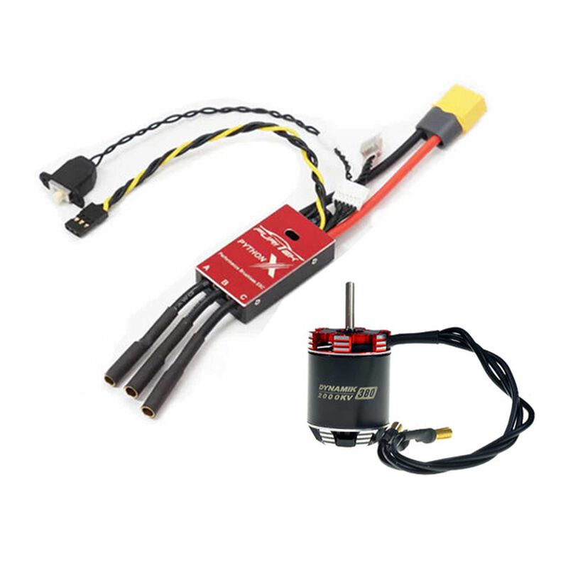 Furitek Python X Brushless ESC & Dynamik 380 Motor, 1/10 Crawlers