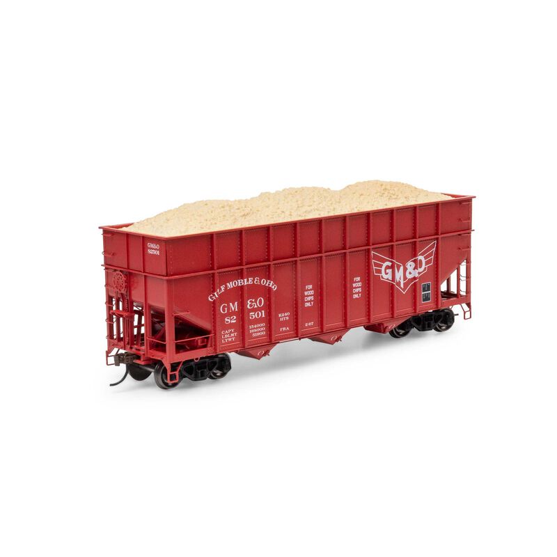 Athearn HO 40' Wood Chip Hopper with Load, GM #82501