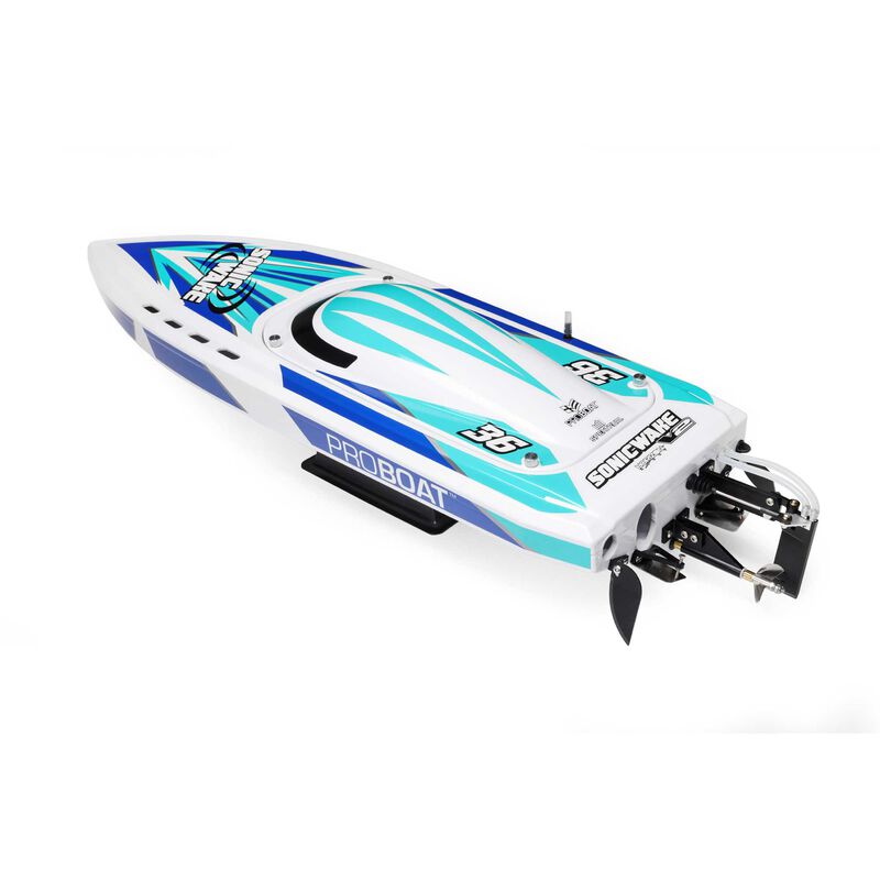 Pro Boat Sonicwake V2 36" Self-Righting Brushless Deep-V RTR, White