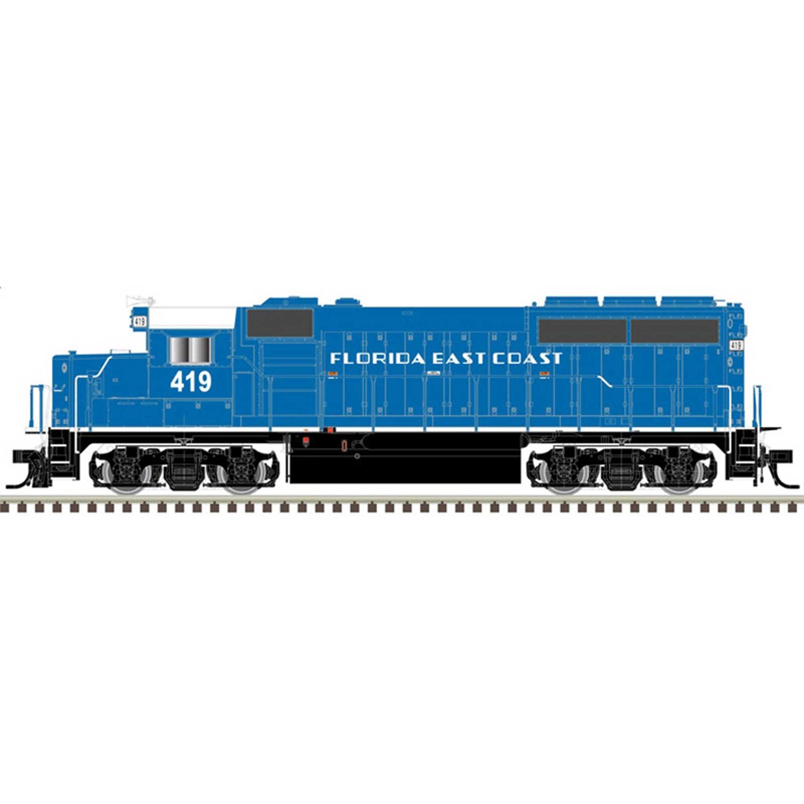 Atlas Model Railroad N GP40-2 with DCC & Sound FEC #418