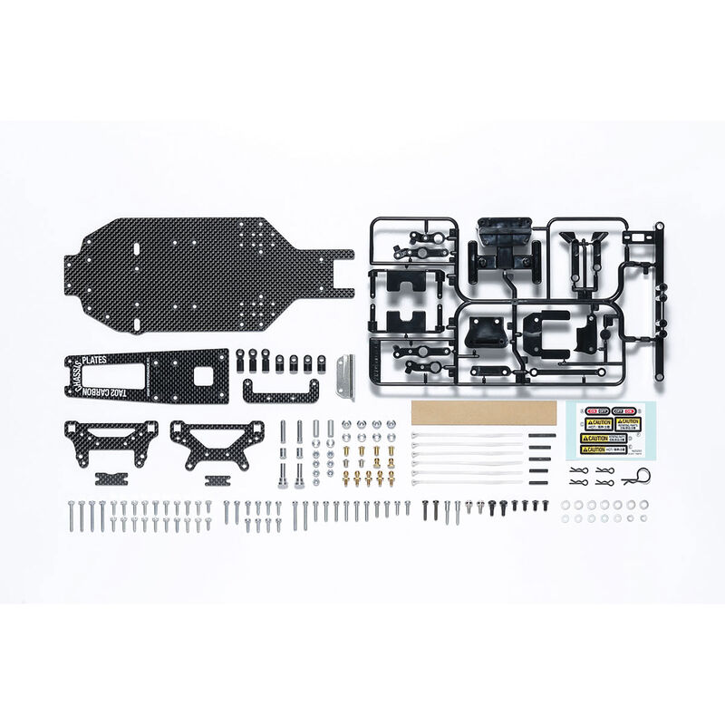 Tamiya Carbon Chassis Conversion Set: TA02 | Tower Hobbies