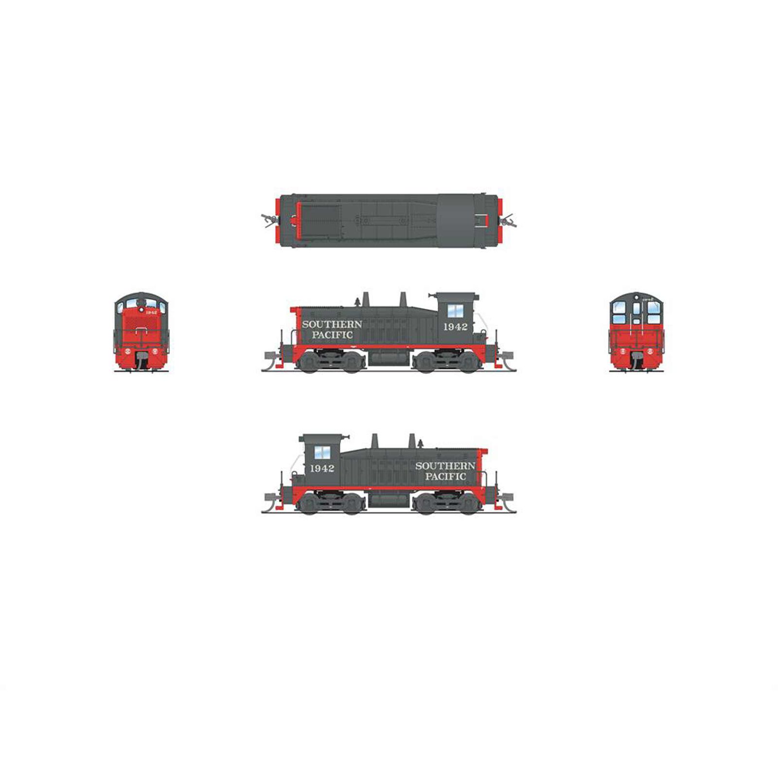 Broadway Limited Imports N EMD NW2 Locomotive, SP 1947, Gray & Red ...