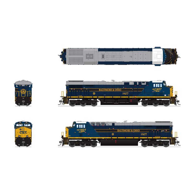 Broadway Limited Imports HO GE ES44AC Locomotive with DCC & Sound, CSX ...
