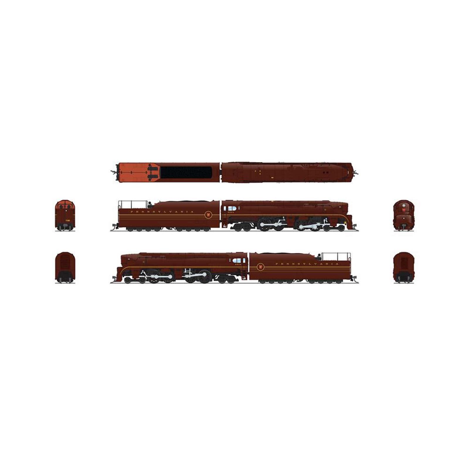 Broadway Limited Imports N PRR T1 Duplex Locomotive, Tuscan Red ...