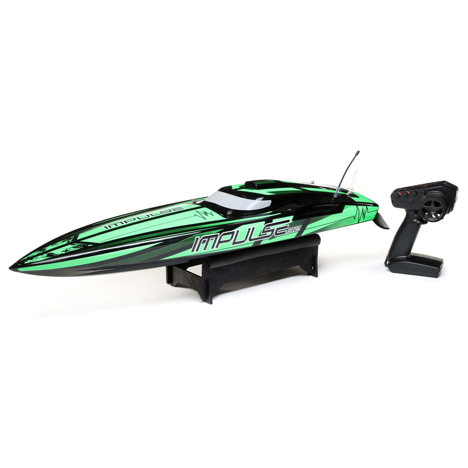Pro Boat Impulse 32" Brushless Deep-V RTR with Smart, Black/Green