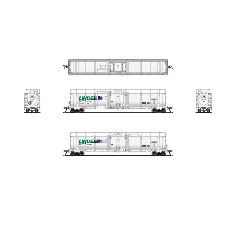 Broadway Limited Imports N Cryogenic Tank Car, Linde Type A
