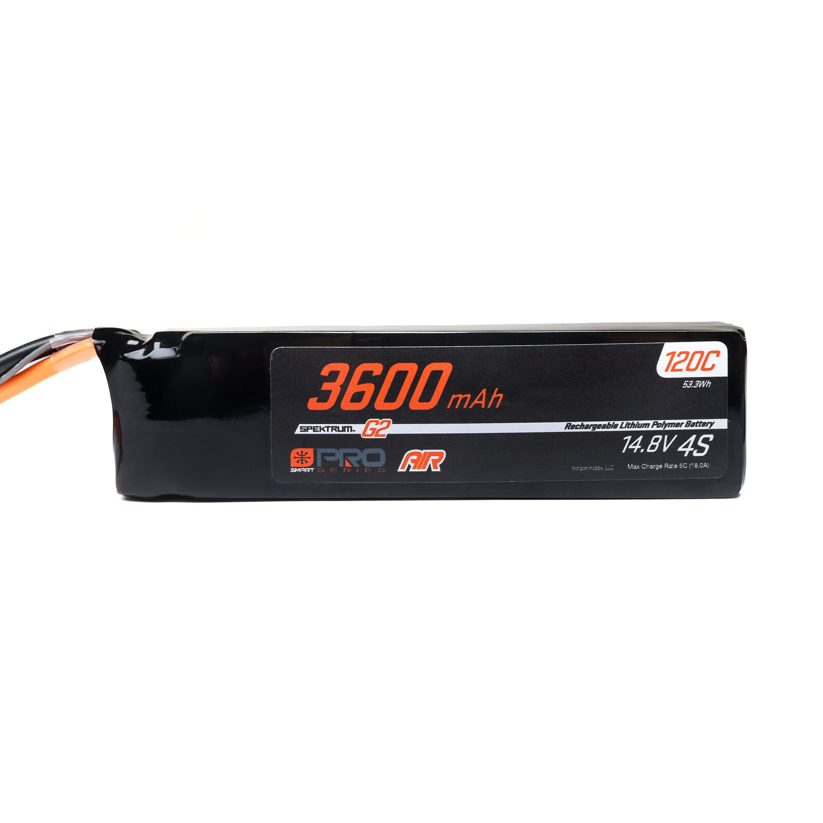 Spektrum Accessories 14.8V 3600mAh 4S 120C Smart G2 Pro Air LiPo ...