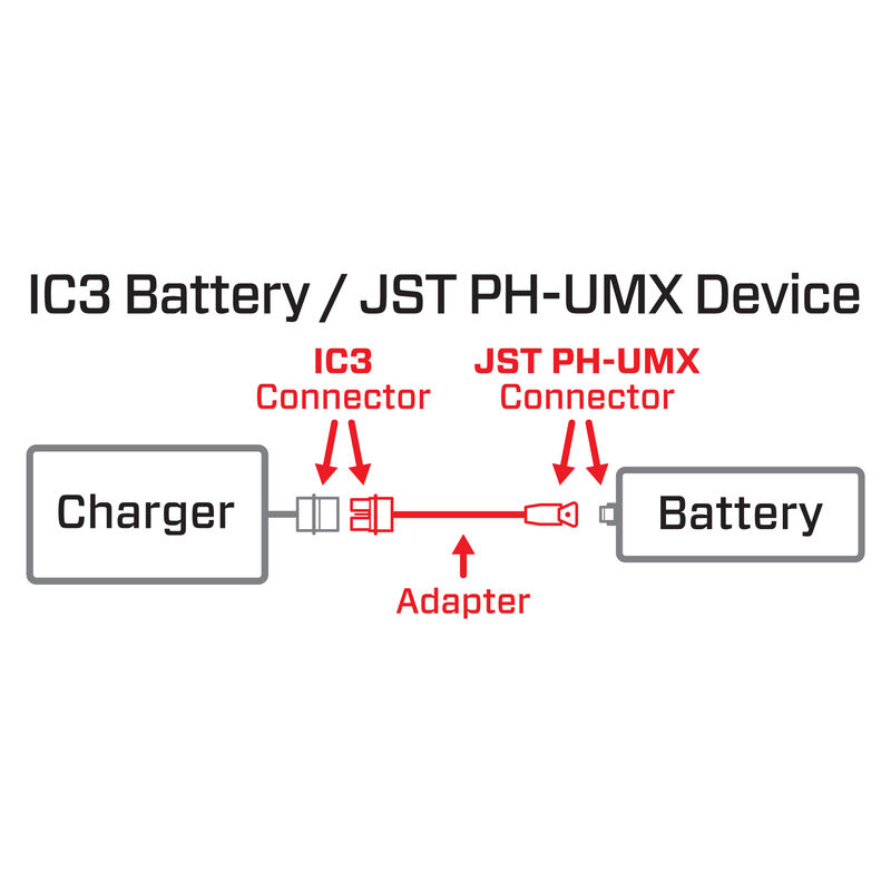 Spektrum SMART Adapter: IC3 Battery / JST PH-UMX Device | Tower Hobbies