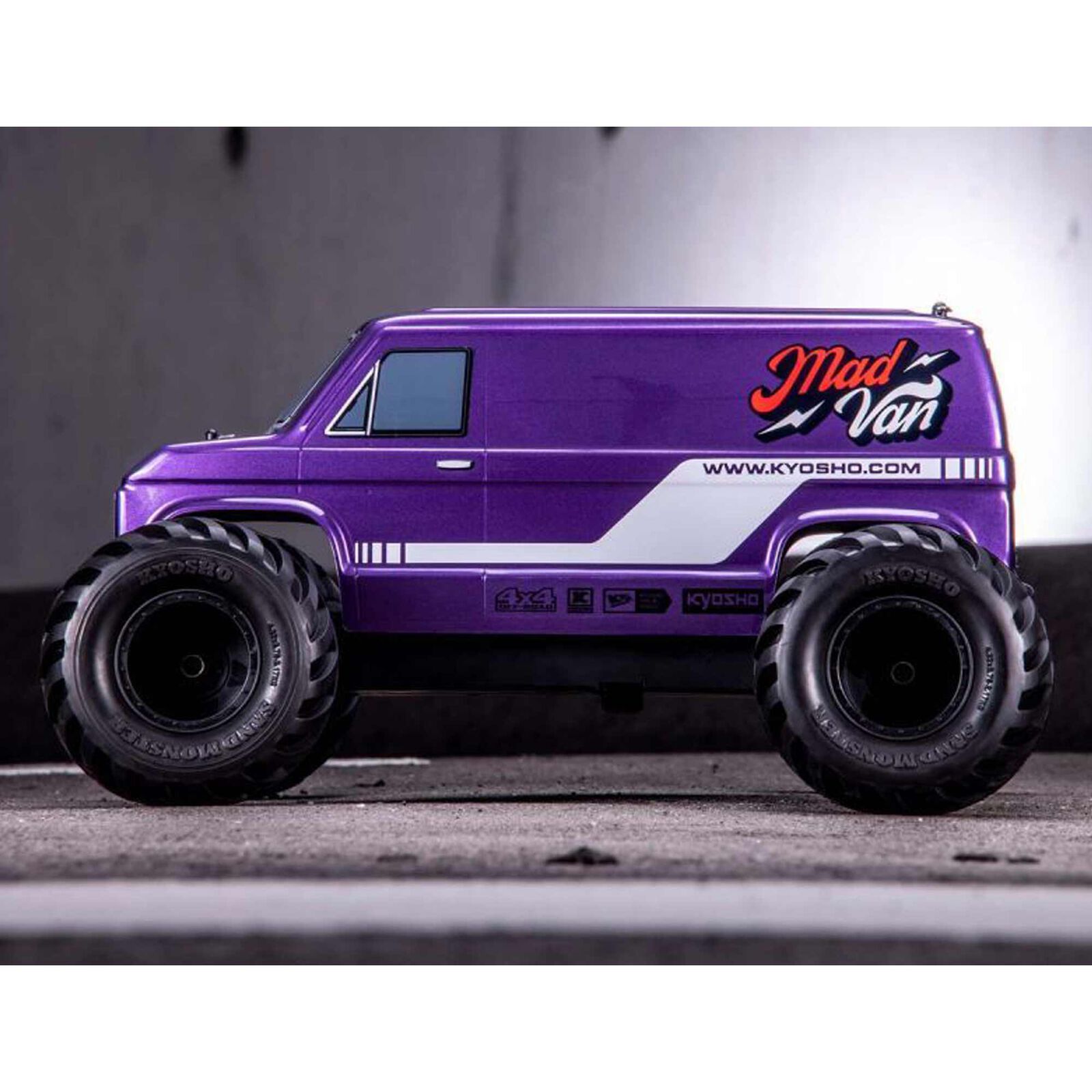 Kyosho 1/10 Mad Van Fazer Mk2 FZ02L-BT Brushed 4x4 Monster Truck RTR ...