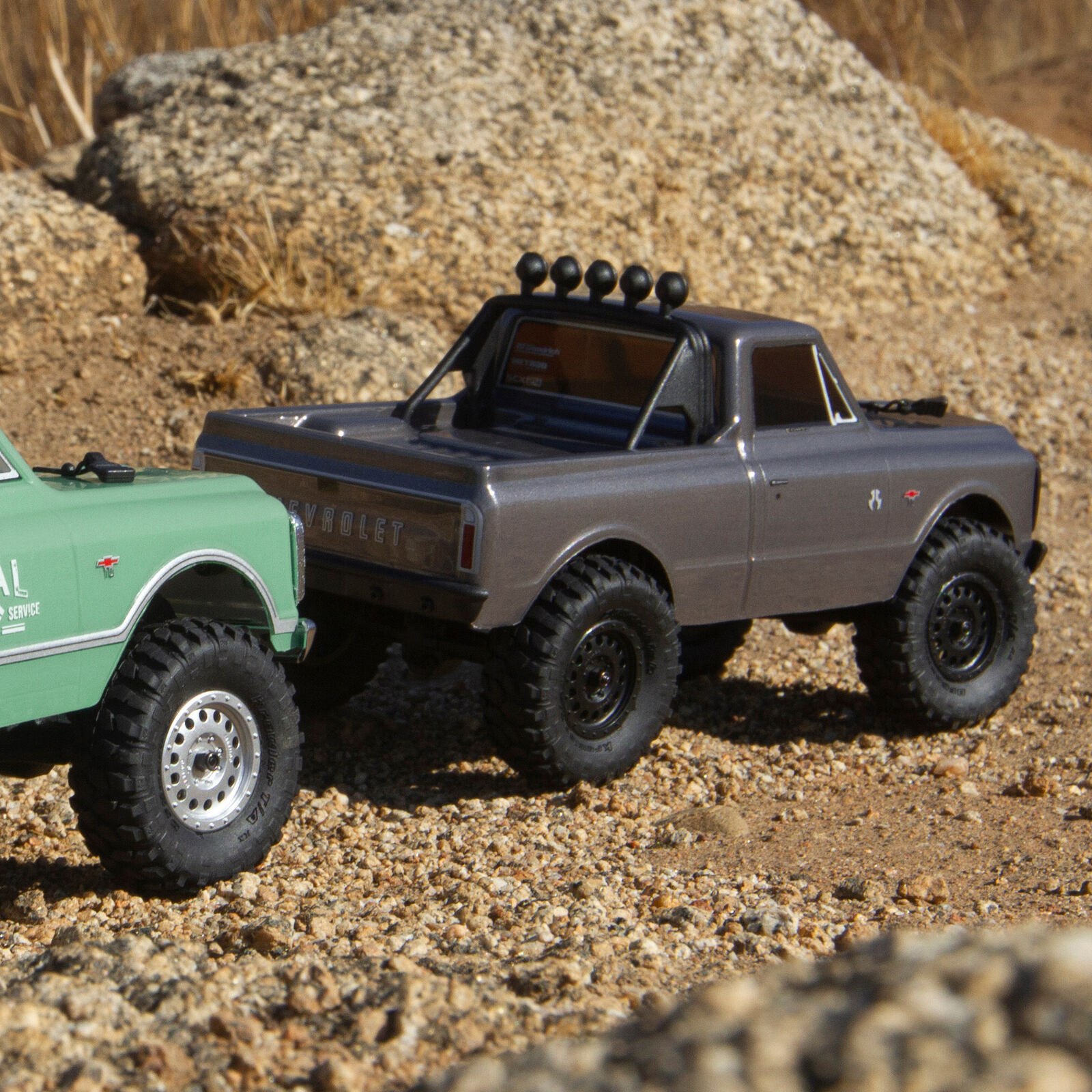 Axial 1/24 SCX24 1967 Chevrolet C10 4WD Truck Brushed RTR, Silver ...