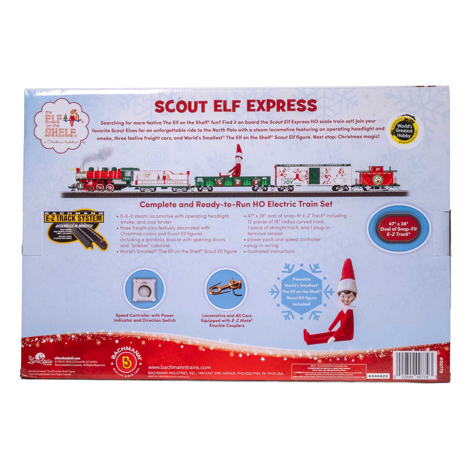Bachmann Industries HO Scout Elf Express RTR Electric Train Set