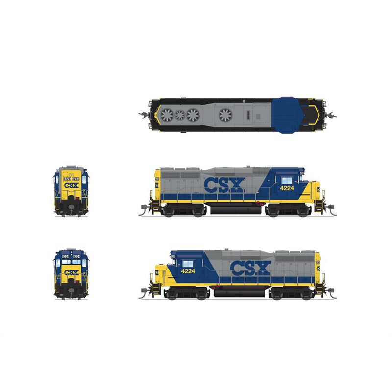 Broadway Limited Imports HO EMD GP30 Locomotive, YN2, Paragon4, CSX 4224