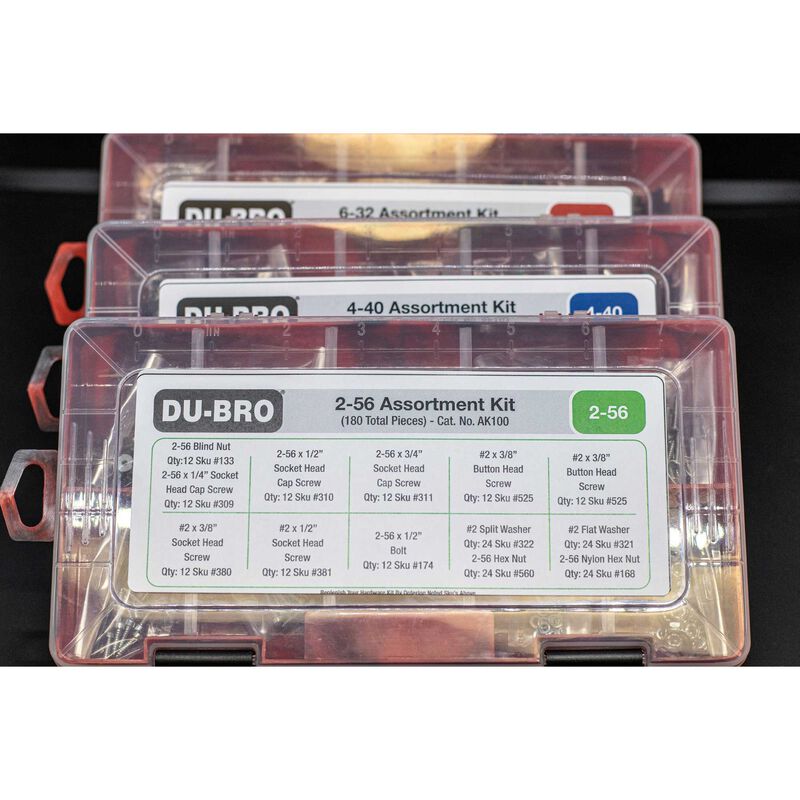 Dubro Products 6-32 Hardware Assortment Kit (204 pcs set) | Tower Hobbies