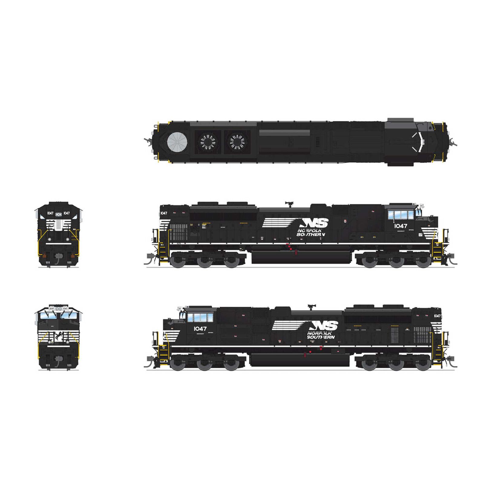 Broadway Limited Imports HO EMD SD70ACe Locomotive with DCC & Sound, NS ...