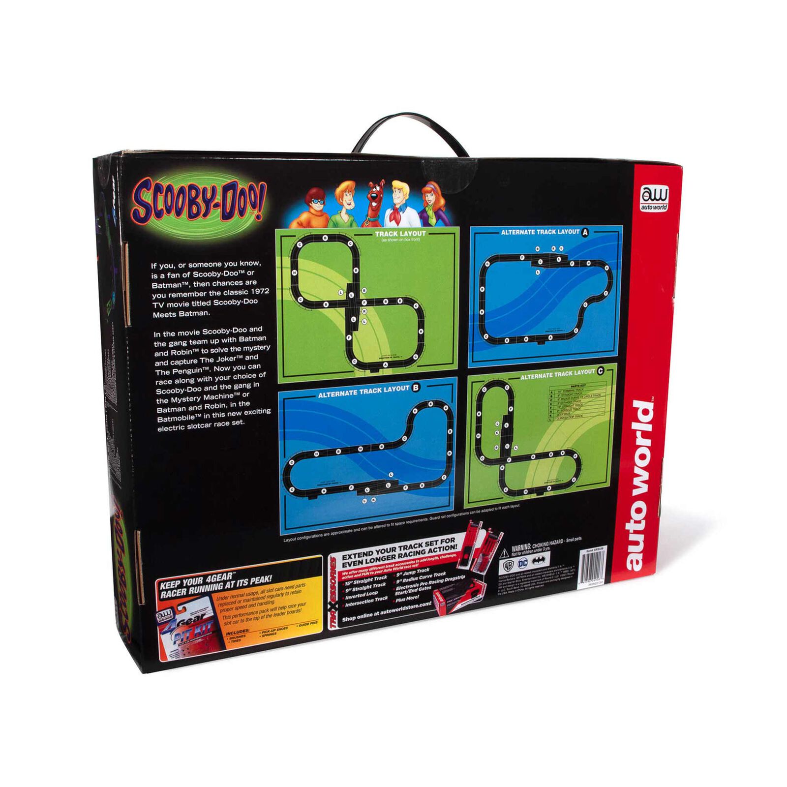Round 2, LLC 18' Scooby Doo Meets Batman & Robin Slot Race Set | Tower ...