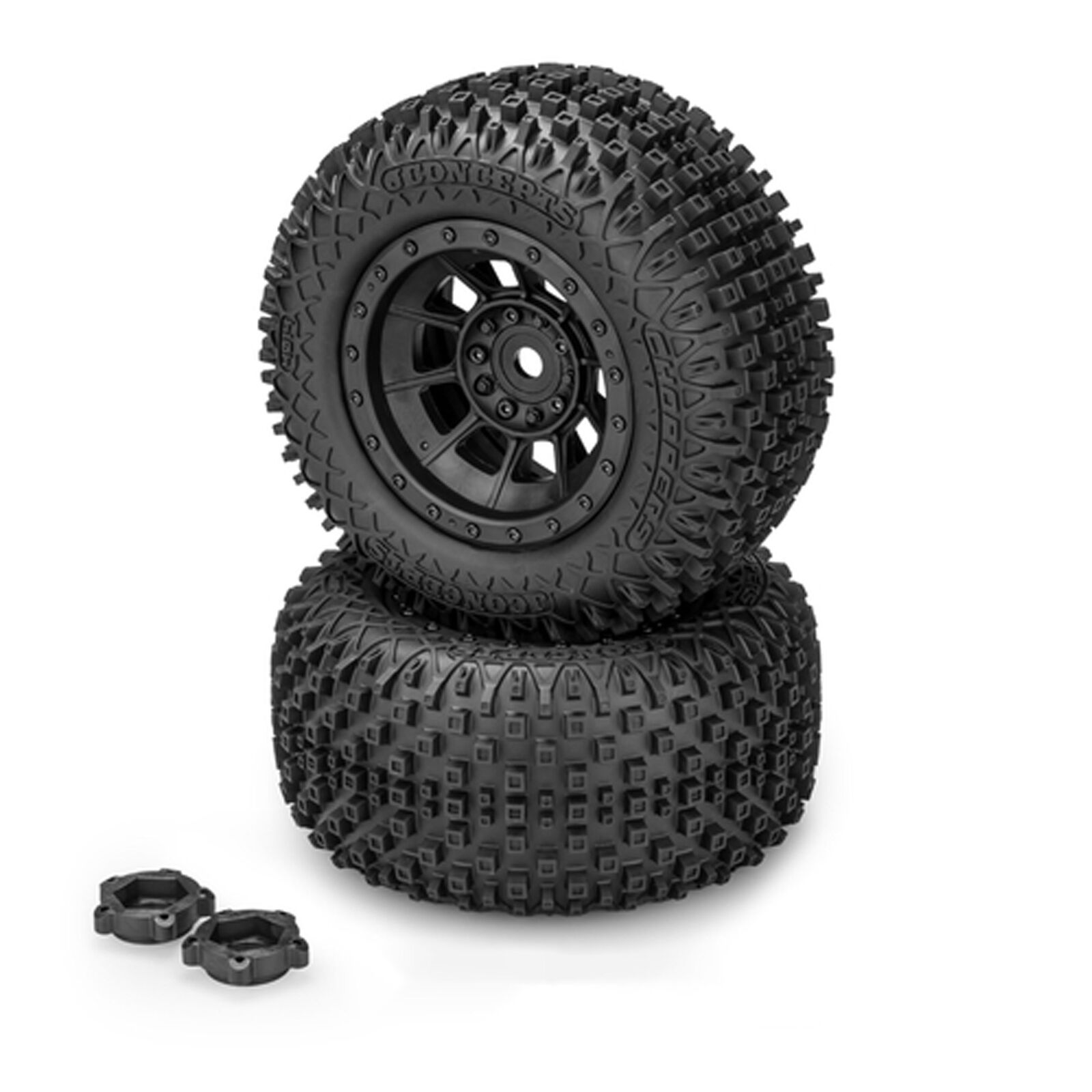 JConcepts, Inc. 1/5 Choppers Pre-Mounted Monster Truck Tires, Platinum ...
