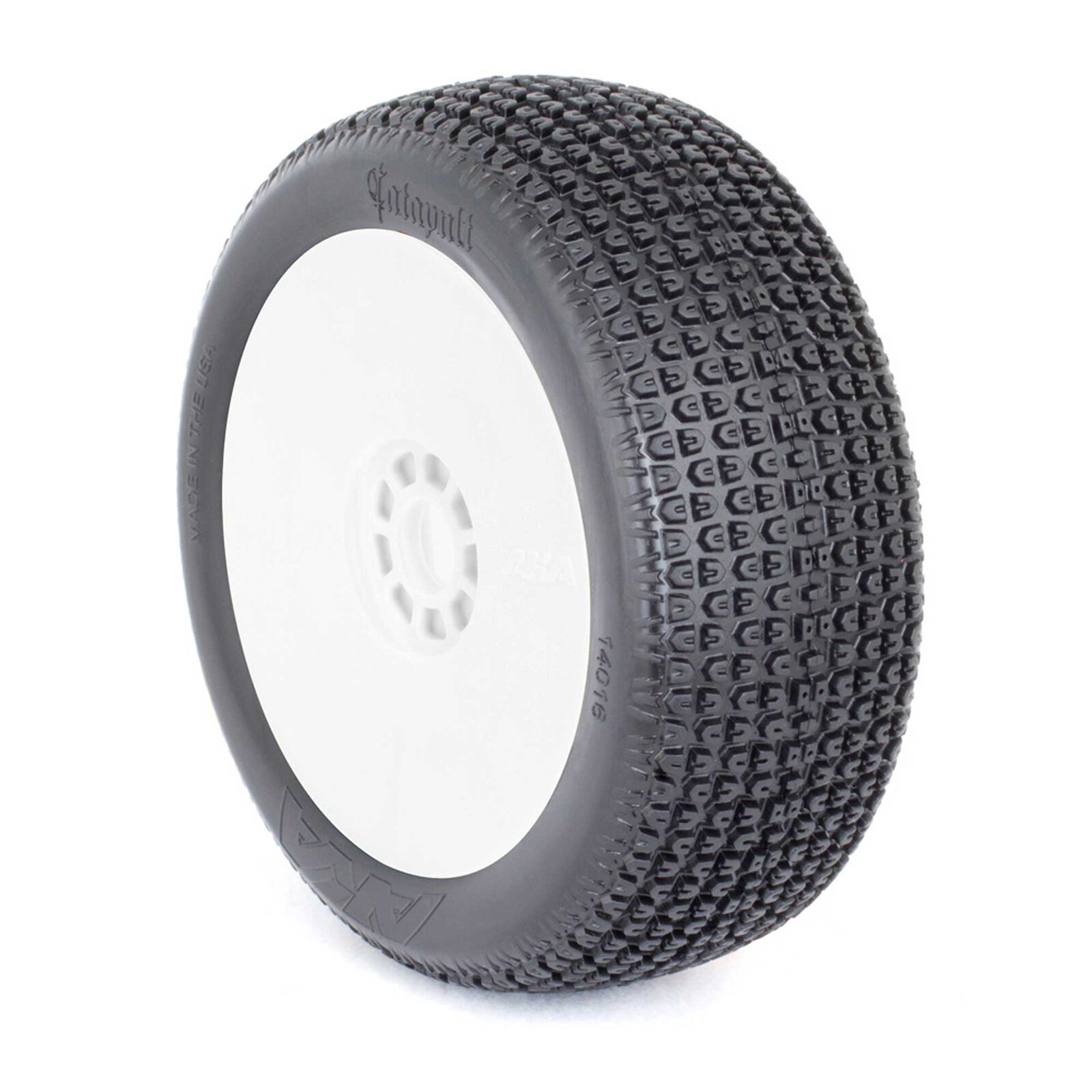 AKA PRODUCTS, INC. 1/8 Catapult Soft Long Wear Pre-Mounted Tires, White ...