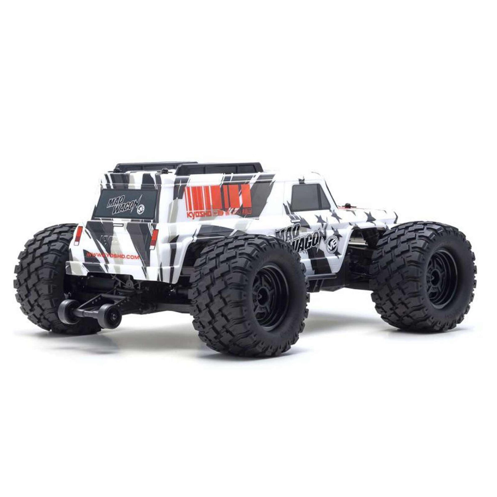 Kyosho 1/10 Mad Wagon VE KB10 4x4 3S Brushless Monster Truck RTR, Black ...