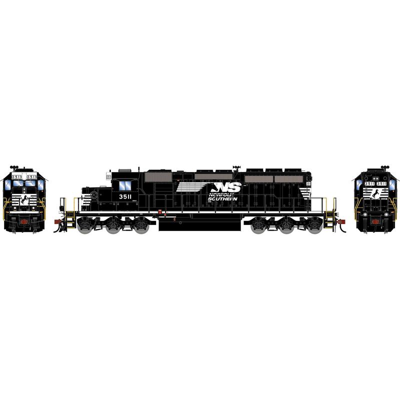 Athearn HO ATH SD40-2 Locomotive, NS 'Ex-BN 2010s' #3511