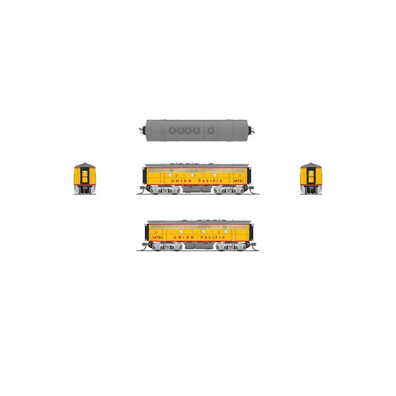 Broadway Limited Imports N EMD F7 A/B Locomotive, Unpowered B, Paragon4 ...