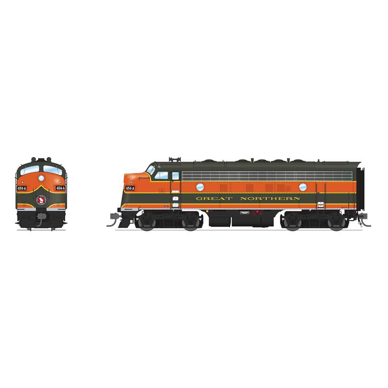 Broadway Limited Imports HO EMD F7 Locomotive A/B Set, GN 454A / 454B ...