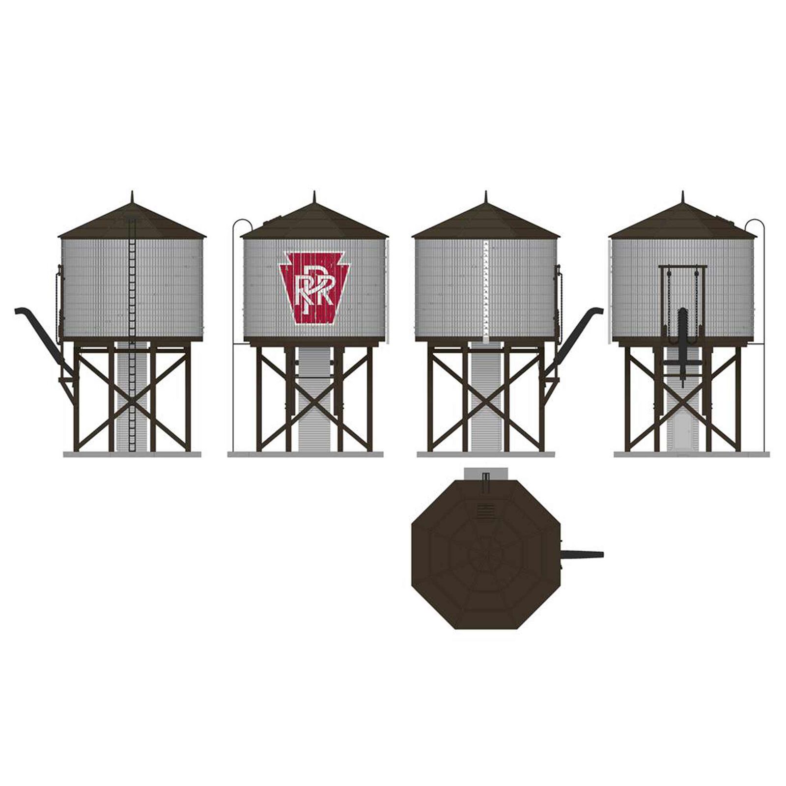 Broadway Limited Imports HO, Operating Water Tower with Sound, PRR ...