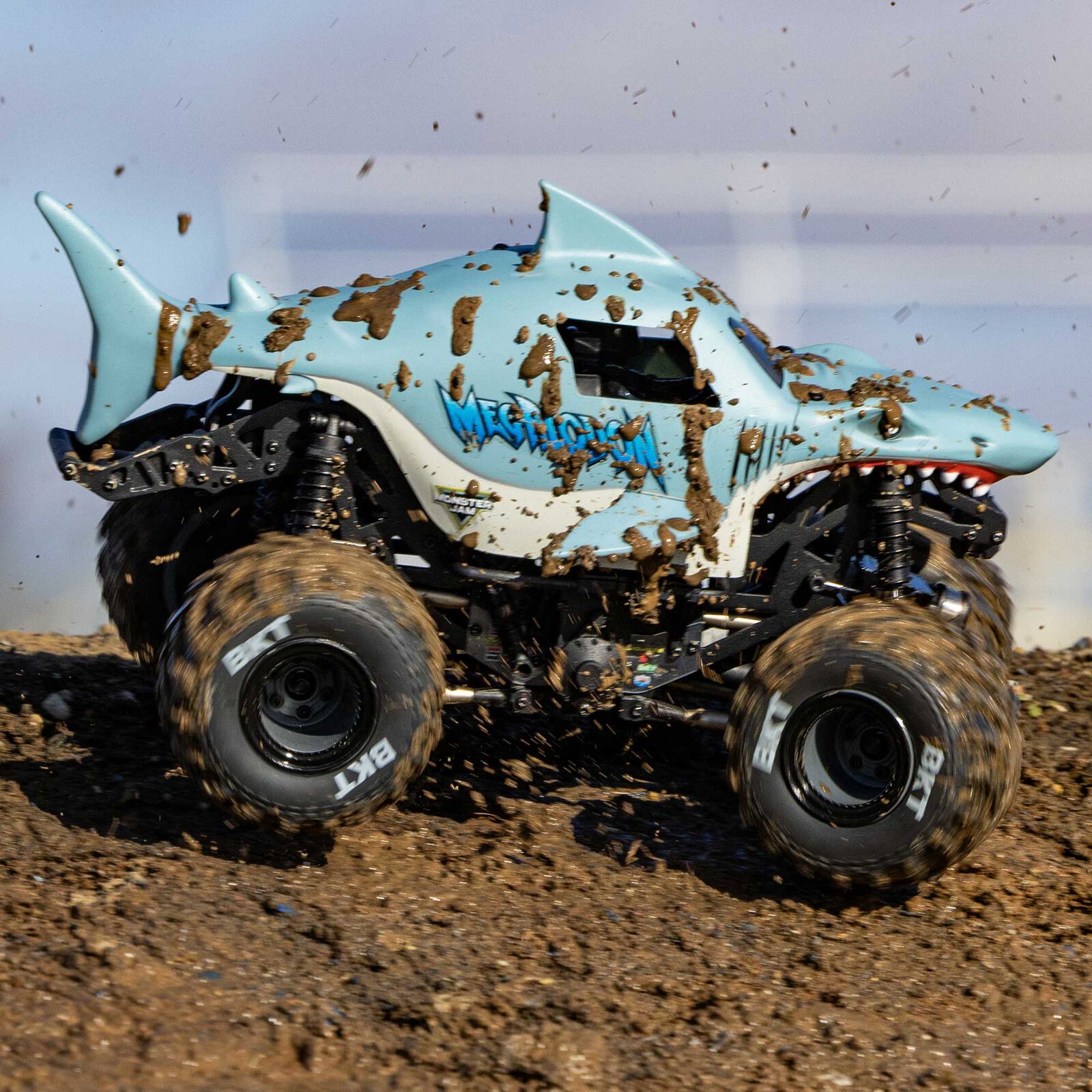 Losi 1/18 Mini LMT Megalodon 2S 4X4 RTR Brushed Monster Truck (Battery ...