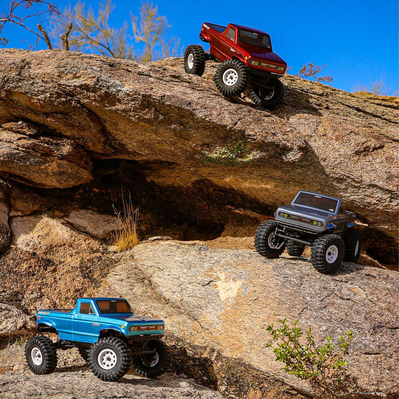 Redcat Racing 1/18 Ascent-18 4x4 Brushed Electric Rock Crawler RTR, Red ...
