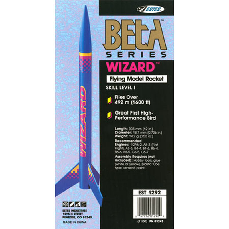 Estes Wizard Kit Model Rocket Kit