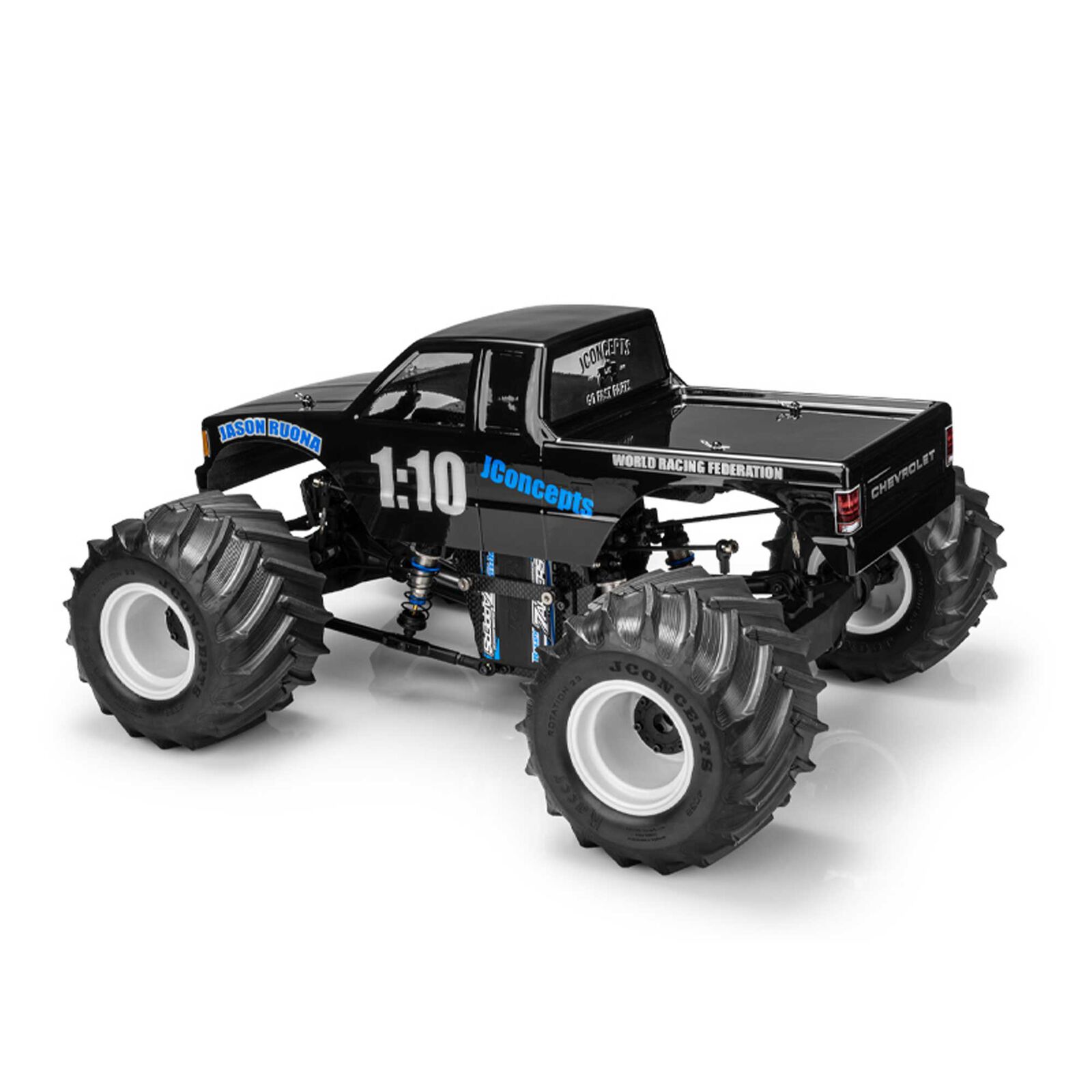 JConcepts, Inc. 1/10 1990 Chevy S10 Extended Cab Monster Truck Body, 13 ...