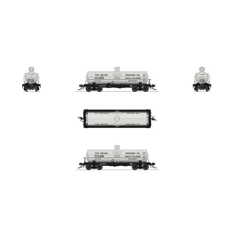 Broadway Limited Imports HO, 6000 Gallon Tank 1950s C Penn Salt, Solvay ...