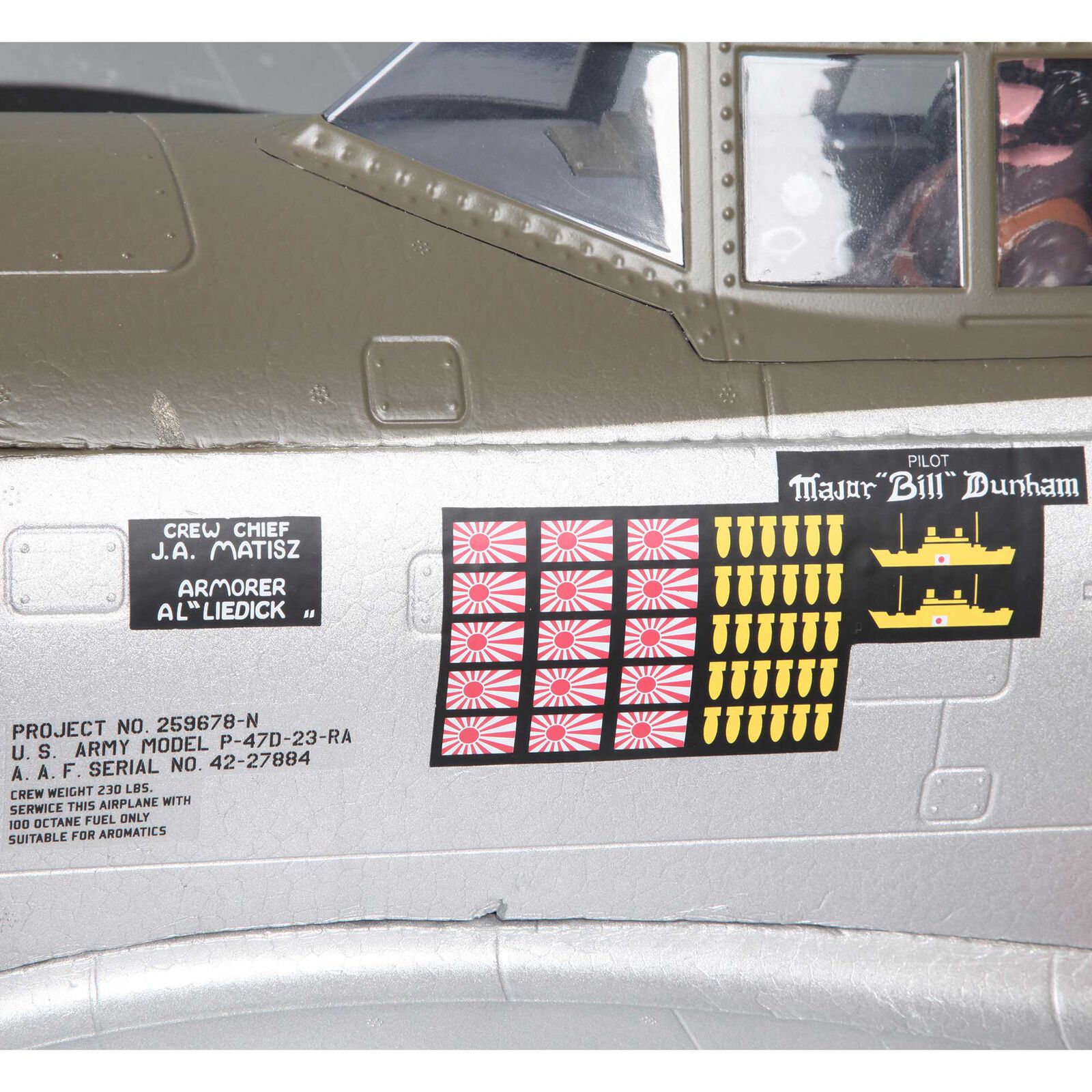 FMS P-47 Razorback 1500mm PNP Bonnie with Reflex | Tower Hobbies