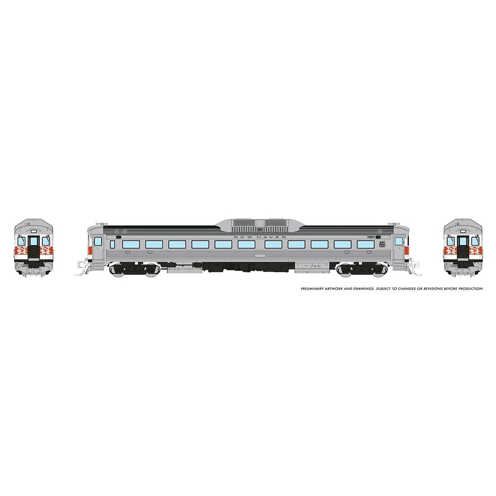 Rapido Trains Inc. N Budd RDC-1 (Ph 1) (DC/Silent): New Haven ...