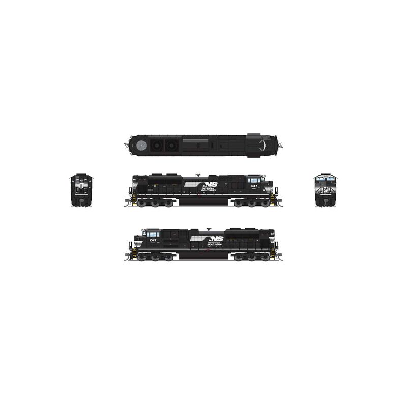 Broadway Limited Imports N EMD SD70ACe Locomotive, NS 1047 | Tower Hobbies