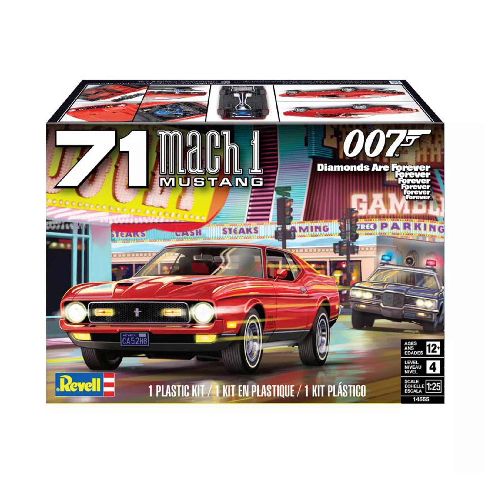 CARRERA REVELL OF AMERICAS INC 1/25 James Bond '71 Ford Mustange Mach1 ...